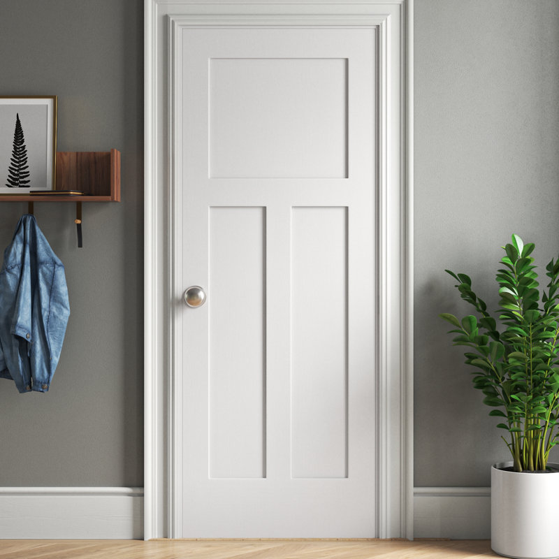 Trimlite Primed 3 Craftsman Panel Interior Shaker Door Slab & Reviews | Wayfair